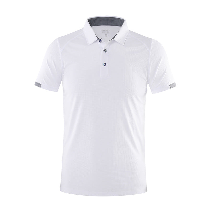 Wholesale Men's Summer Dry Logo T-Shirt POLO Shirt for 4S Auto Repair Shop with Turn-down Collar ...