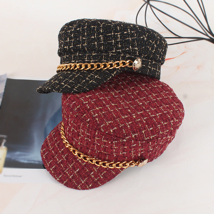 Wholesale Other Hats & Caps Women's Navy Flat Top Hat with Broad Brim ...