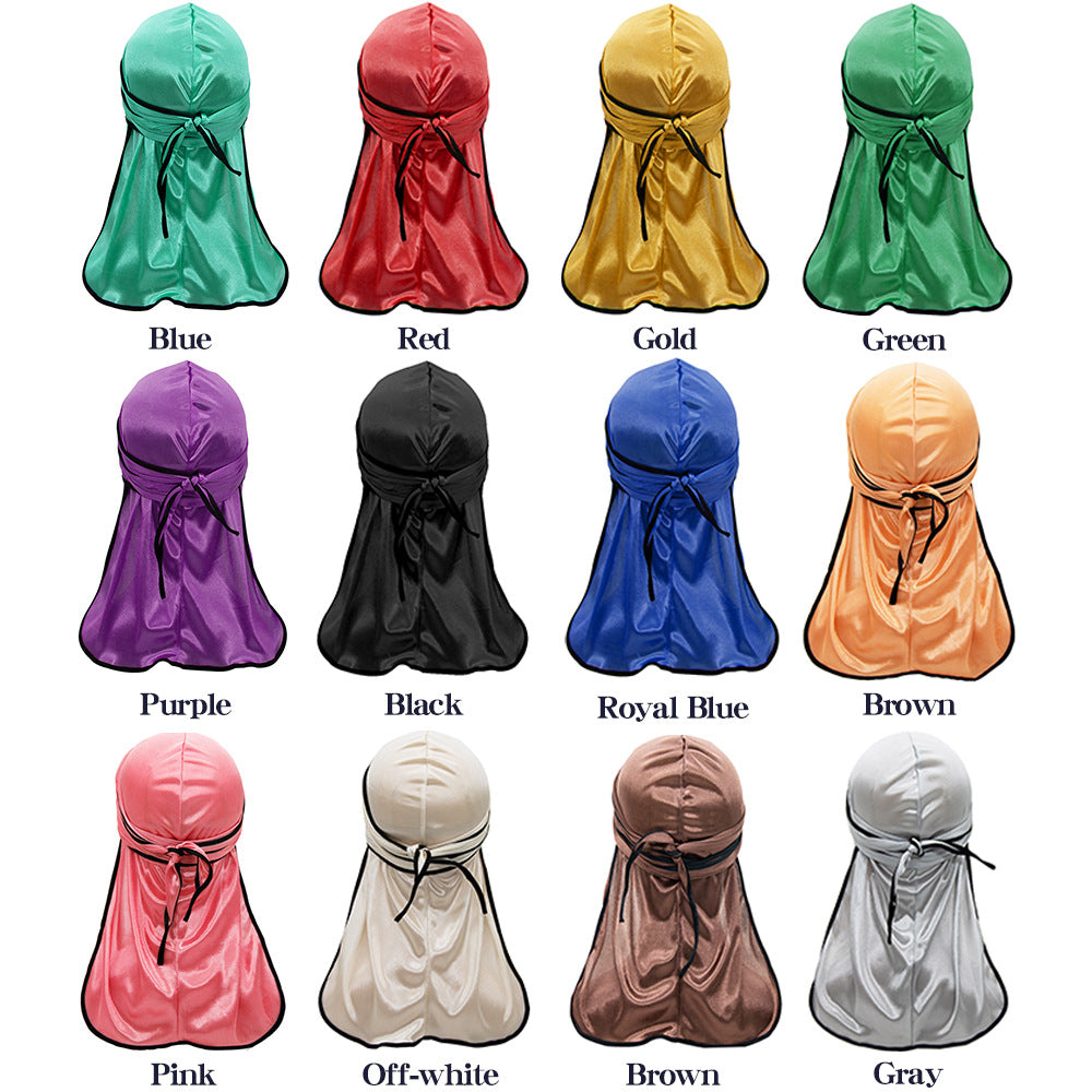 Wholesale Other Hats & Caps Long Tail Durag with 96% Cotton, Round Cap ...