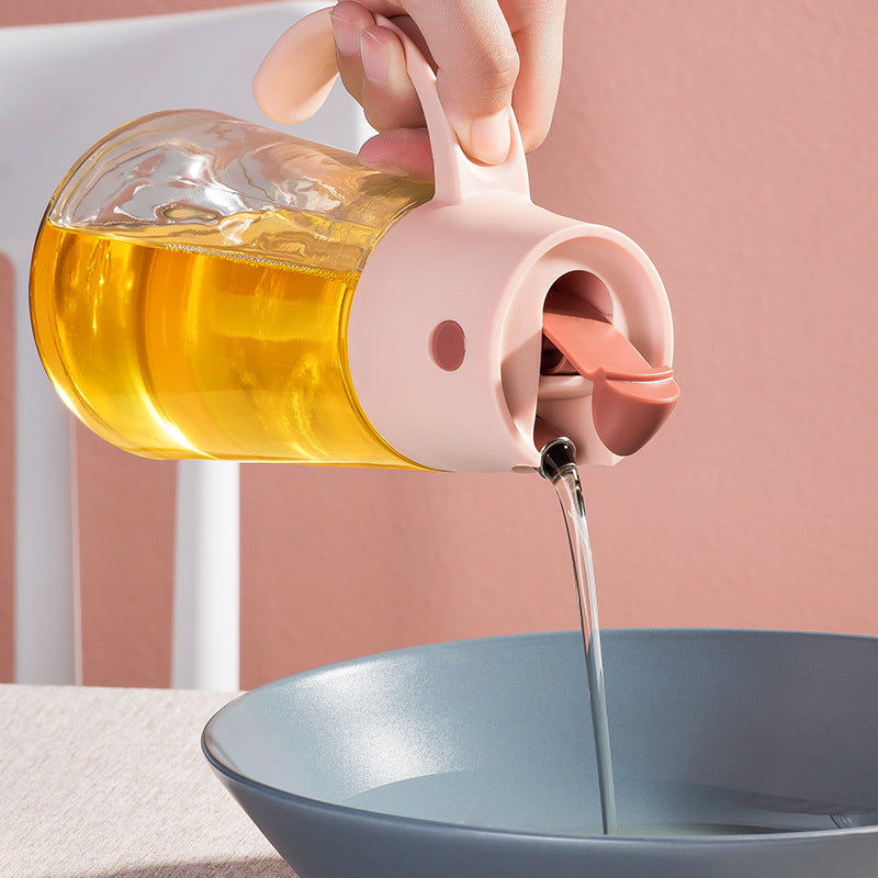 Wholesale Modern 550/650ml Glass Oil Can for Home Kitchen Oil Bottle ...