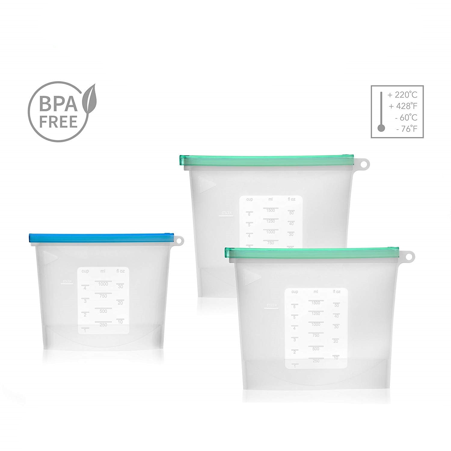 Wholesale 1500ml Silicone Fresh Bag, 100pcs, European Style, No Special ...