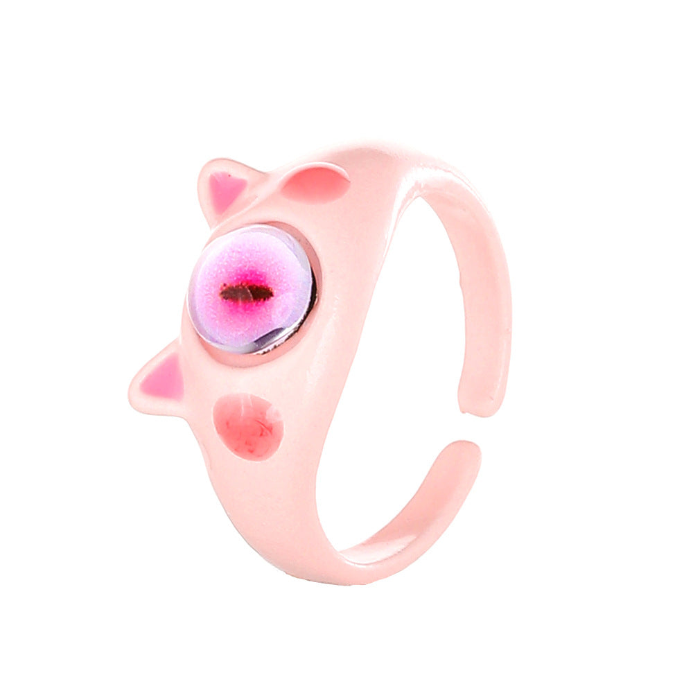 Wholesale Cute Cartoon Monster Finger Ring for Women with Cardio People ...