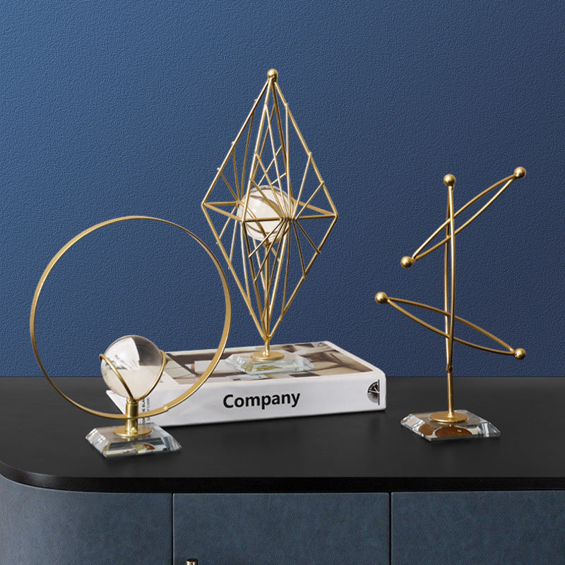 Wholesale Modern Nordic Light Luxury Geometric Crystal Ball Home Decor ...