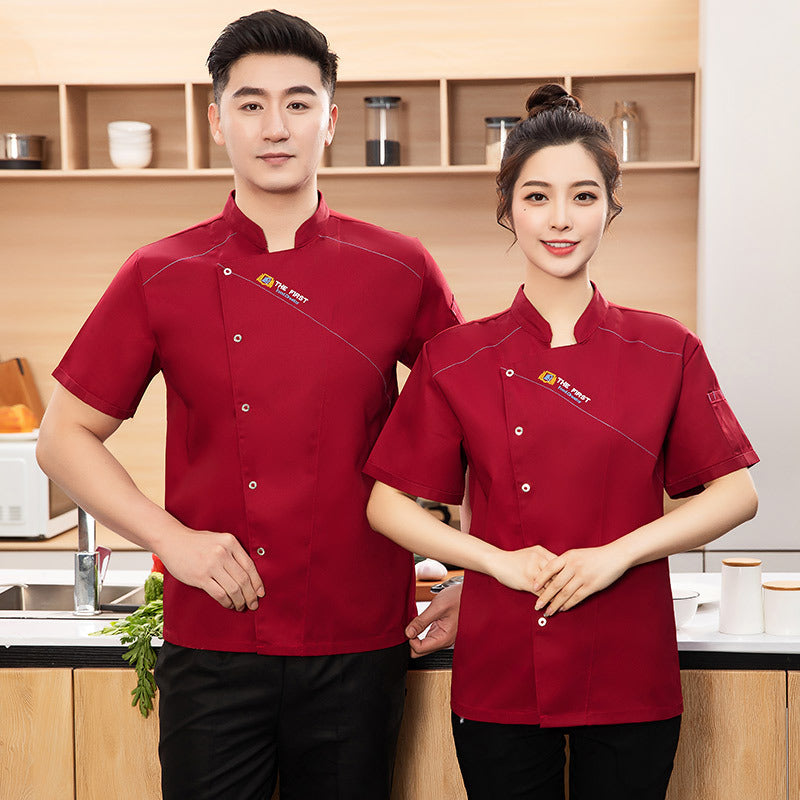 Wholesale Summer Breathable Chef Uniform Set for Men and Women in ...
