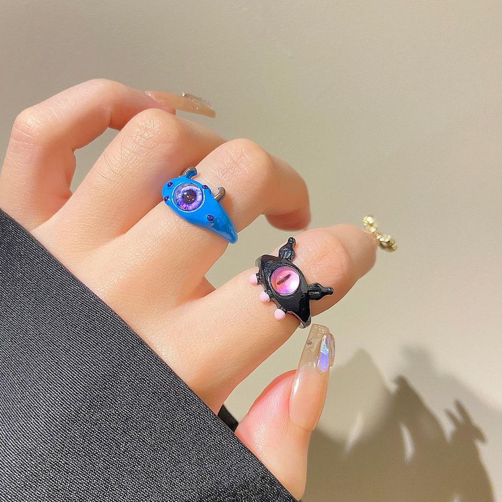 Wholesale Cute Cartoon Monster Finger Ring for Women with Cardio People ...