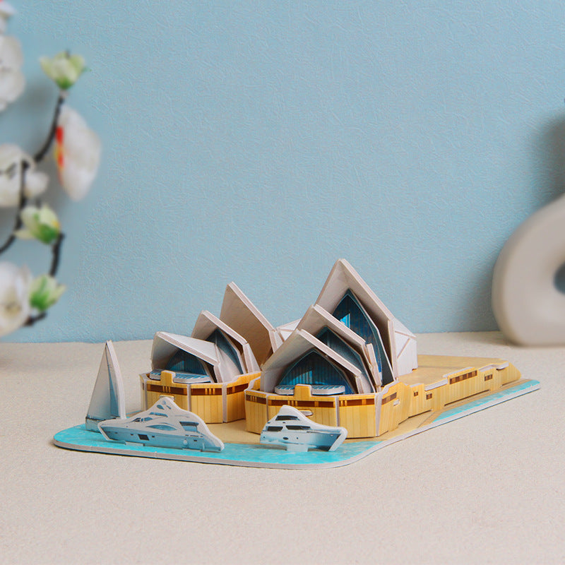 Wholesale DIY 3D Paper Scenery Puzzle Craft Toy for Children 4-6 Years ...