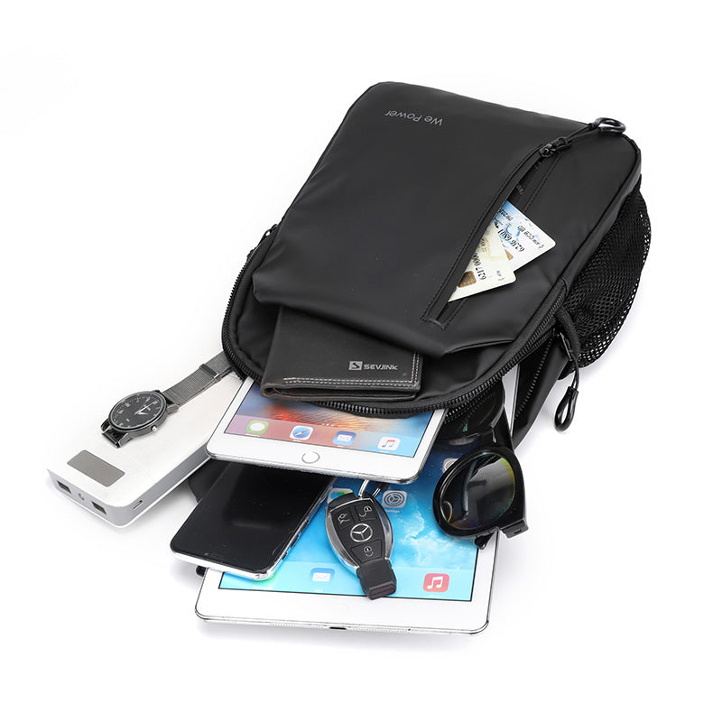 Wholesale WEPOWER Men's Crossbody Bag, Multifunctional Trendy Shoulder ...