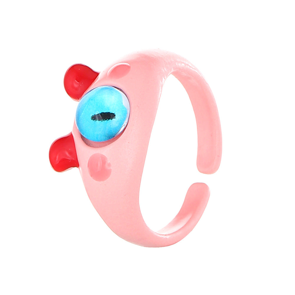 Wholesale Cute Cartoon Monster Finger Ring for Women with Cardio People ...