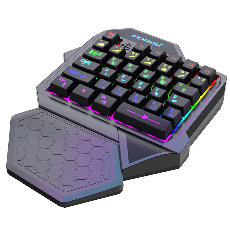 Wholesale 35 Key Wired RGB Gaming Keyboard with Fire Mountain Structure ...